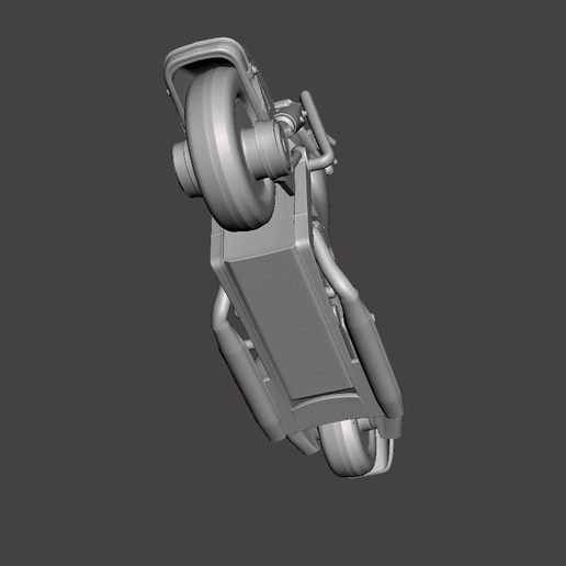 🎨 FAN ART Terminator 2 MOTORCYCLE retro・ OBJ File for 3D printing・Cults