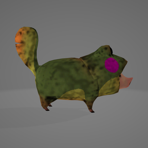 STL file MONSTER HUNTER POOGIE HOG IN A FROG 👹 (OBJ)・3D printable model ...