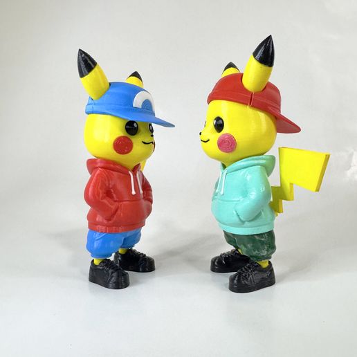 👦 Urban Pikachu Multi-colored(Multipart / 3MF)・ 3MF File for 3D ...