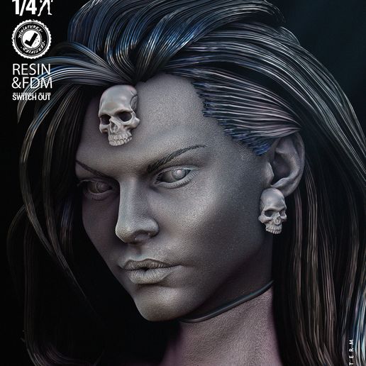 👤 WICKED MARVEL MYSTIQUE BUST: TESTED AND READY FOR 3D PRINTING・ 3D ...