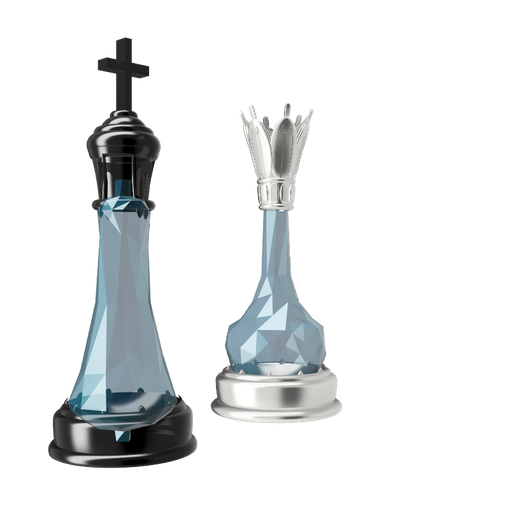 ♟️ Cantarella chess Queen and King vocaloid・Free STL File for 3D ...
