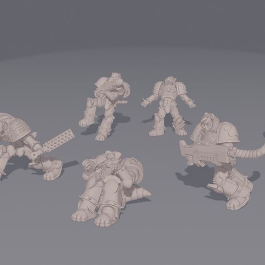 🐕 Furry Marines Modular Pack・ STL File for 3D printing・Cults