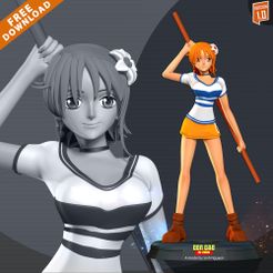3D print Nami - One Piece Fanart • made with Flashforge Adventurer 3 ...