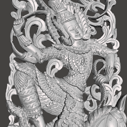 🎨 APSARA ornament art・ STL File for 3D printing and CNC machining ...