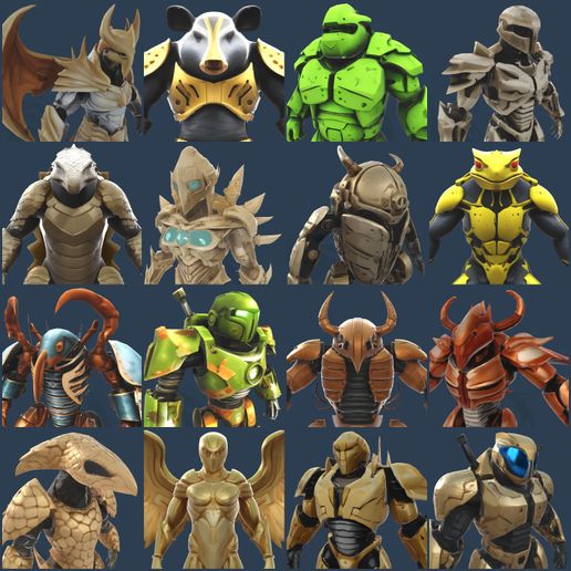 🦸 Mythic Mech Guardian・ 3D File for 3D printing・Cults