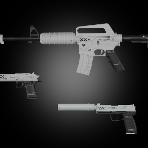 🎲 CS:GO / CS2 Prinstream Collection・Free OBJ File for ・Cults