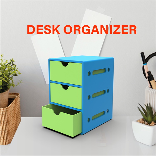 Archivo STL Drawer Desk Organizer, 3 Parts Organizer, Desk and Office ...