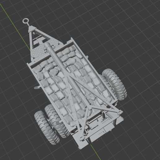🚐 m58 mine cleaning line charge MCLIC on on m200 trailer 35 th scale・ STL File for 3D printing・Cults