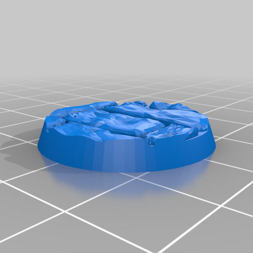 🧸 25mm Stonework Textured Base・Free 3D File for ・Cults