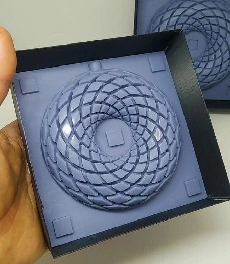 🗿 base for silicon mold Torus Rodin Coil vortex Pemf 11 cm・ STL File ...