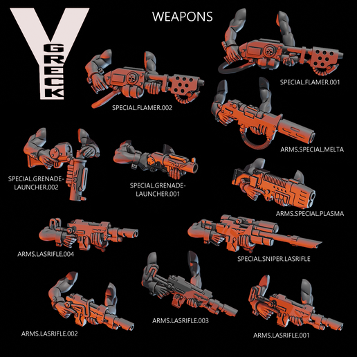 💣 PENAL LEGION - INFANTRY SQUAD MODULAR KIT・ 3D File for 3D printing・Cults