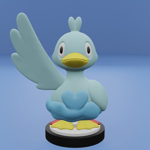 🐉 Pokemon No. 580 Ducklett・ STL File for 3D printing・Cults