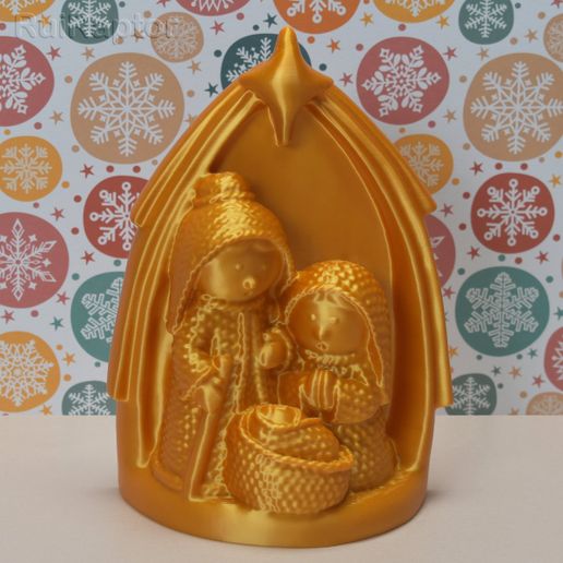 STL file Nativity Scene - EASY PRINT 🎄 ・Template to download and 3D ...