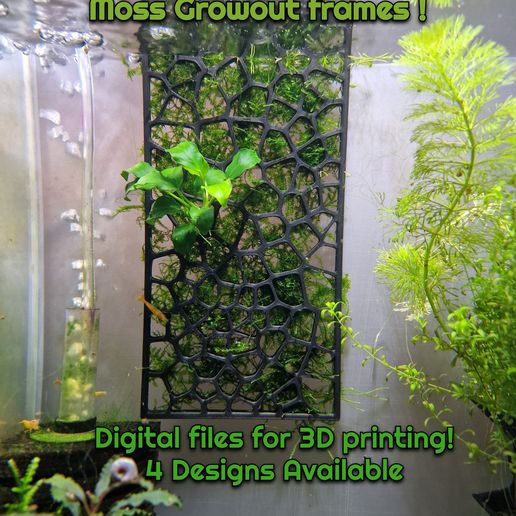 🦐 Aquarium Moss Growout frames・ 3D File for 3D printing・Cults