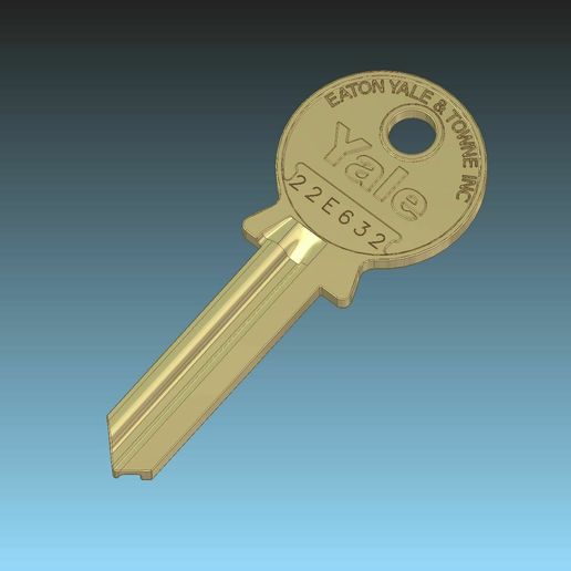🧷 6-PIN YALE PIN TUMBLER KEY BLANK・ STL File for ・Cults