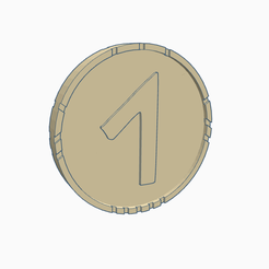 STL file Space Dwarf Coin/Token・3D printing idea to download・Cults