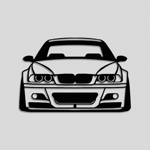 🎨 BMW M3 E46 Front・ STL File for 3D printing・Cults