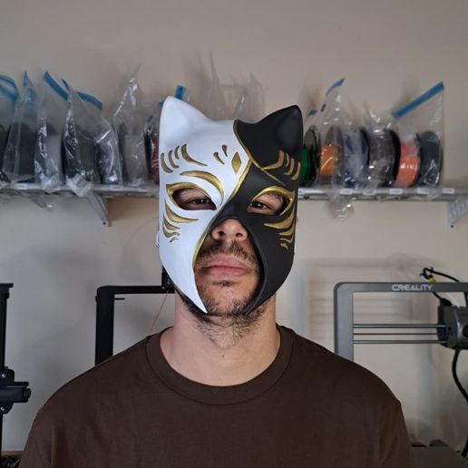 🐱 CAT BJ ALEX MASK・ STL File for 3D printing・Cults