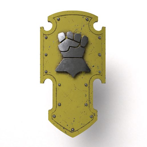 🛡️ Imperial Fists relic shield・Free STL File for 3D printing・Cults