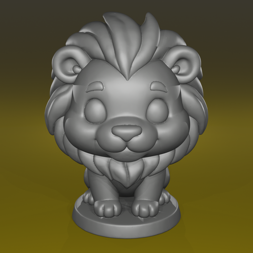 cute chibi lion