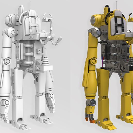 3D file Robot character 3d model 🤖 ・Model to download and 3D print・Cults
