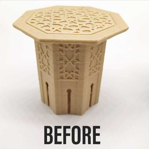 🪵 Arabic table geometric decoration MOB03 -Arabic table with geometric ...