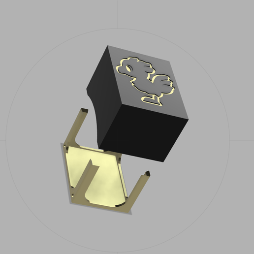 Final Fantasy Chocobo Emblem – Deck Box 🐥💛・ STL File for 3D printing・Cults