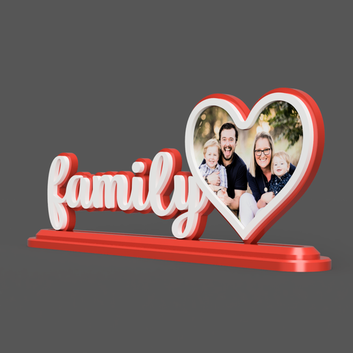 👪 Family Photo Frame・ STL File for 3D printing・Cults