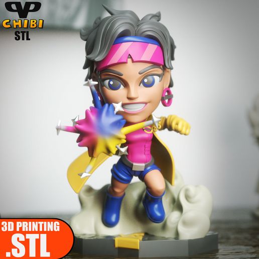 👾 X-Men Jubilee Chibi STL for 3D Printing ChibiSTL 3DXM・ 3D File for 3D ...