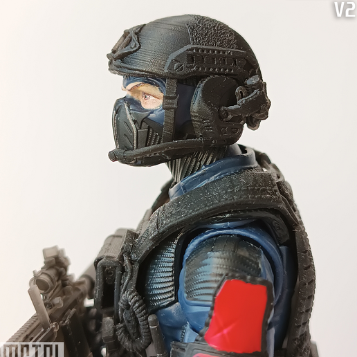 🪖 Ballistic Helmet V2 for 6 inch action figures・ 3D File for 3D ...