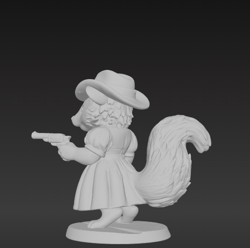 🤠 Cowboy Skunk Miniature・Free STL File for 3D printing・Cults