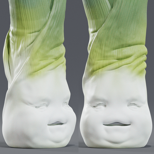🧅 Spring Onion cartoon 3d printable・ OBJ File for 3D printing・Cults