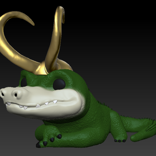 Archivo OBJ Funko Loki Cocodrilo - Marvel 🐉 ・Design para impresora 3D ...