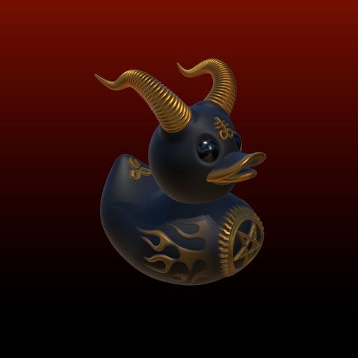 Archivo STL Pato de goma satánico 😈 ・Objeto imprimible en 3D para descargar・Cults