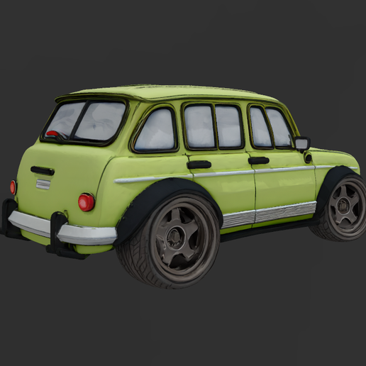 🦸 RENAULT 4 CARTOON COLLECTIBLE・ STL File for 3D printing・Cults