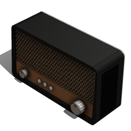 📻 Antique Radio HQ - 3D Model・ STL File for 3D printing・Cults