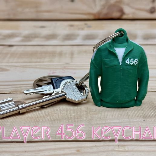 STL file player 456 keychain (squid games) 🗝️ (3MF)・3D print model to ...