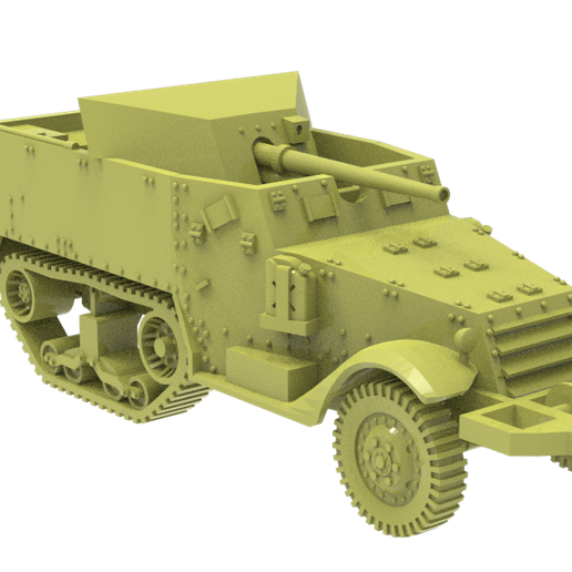 🔫 T48 Motor Gun Carriage - Su-57 (US, WW2, Lend-Lease)・ 3D File for 3D ...