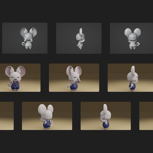STL file Mouse 🐁 ・Design to download and 3D print・Cults