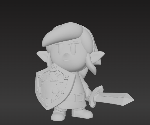 Link 3D - The Legend of Zelda: Link's Awakening 🗡️ | Model STL・ STL ...