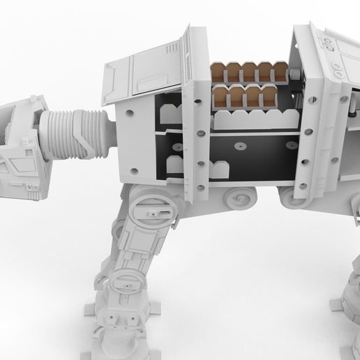 ⭐ Star Wars AT AT Imperial armored walker with interior・ STL File for ...
