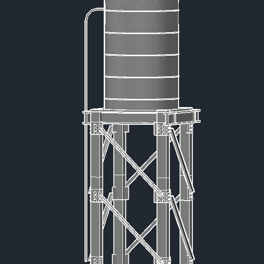 🚰 Water Tank・ STL File for 3D printing・Cults