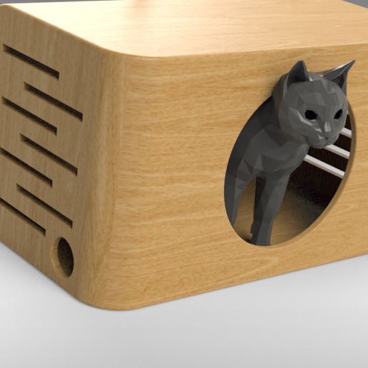 🐱 Cat House Modern - FULL SIZE・ STL File for ・Cults