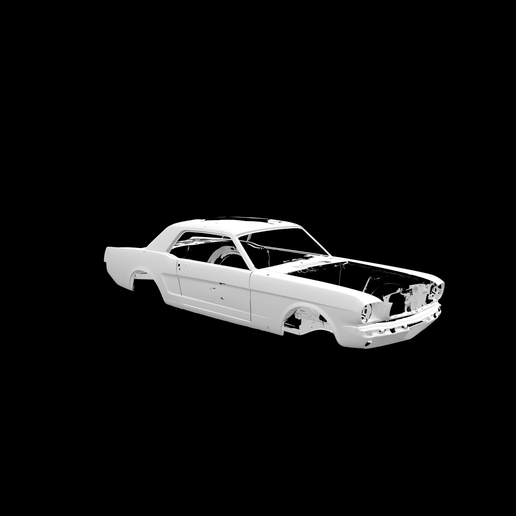 🩻 3D SCAN DATA FORD MUSTANG '1965 EXTERIOR・ STL File for 3D printing・Cults