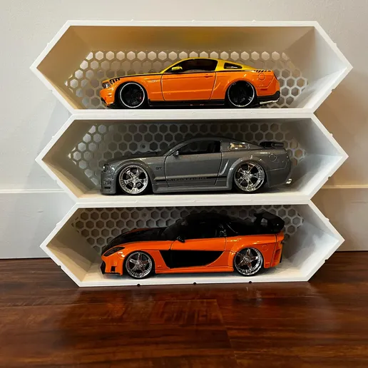 🚗 1/24 Scale Model Car Interlocking Wall Mount Display・ STL File for 3D ...