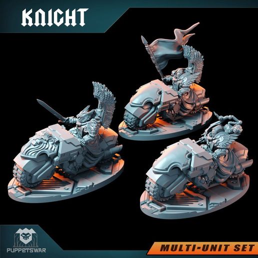 🎲 Knight Riders・ 3D File for 3D printing・Cults
