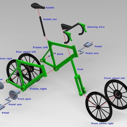 🚲 Bycicle Bike model functional Design Merida inspired・Free STL File ...