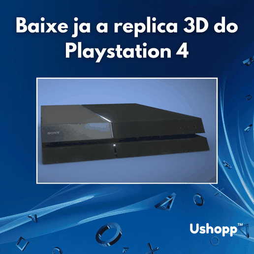 STL file Mini Playstation 4 .STL 🎮 ・3D printable model to download・Cults