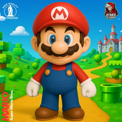 🎨 Mario - Super Mario Fan Art 3D Model・Free STL File for 3D printing・Cults