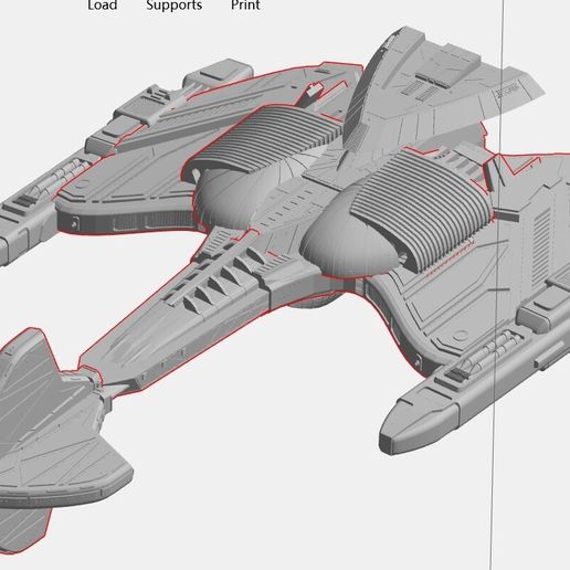 🦅 Klingon Hawk Eye - star trek battlecruiser・ STL File for 3D printing ...
